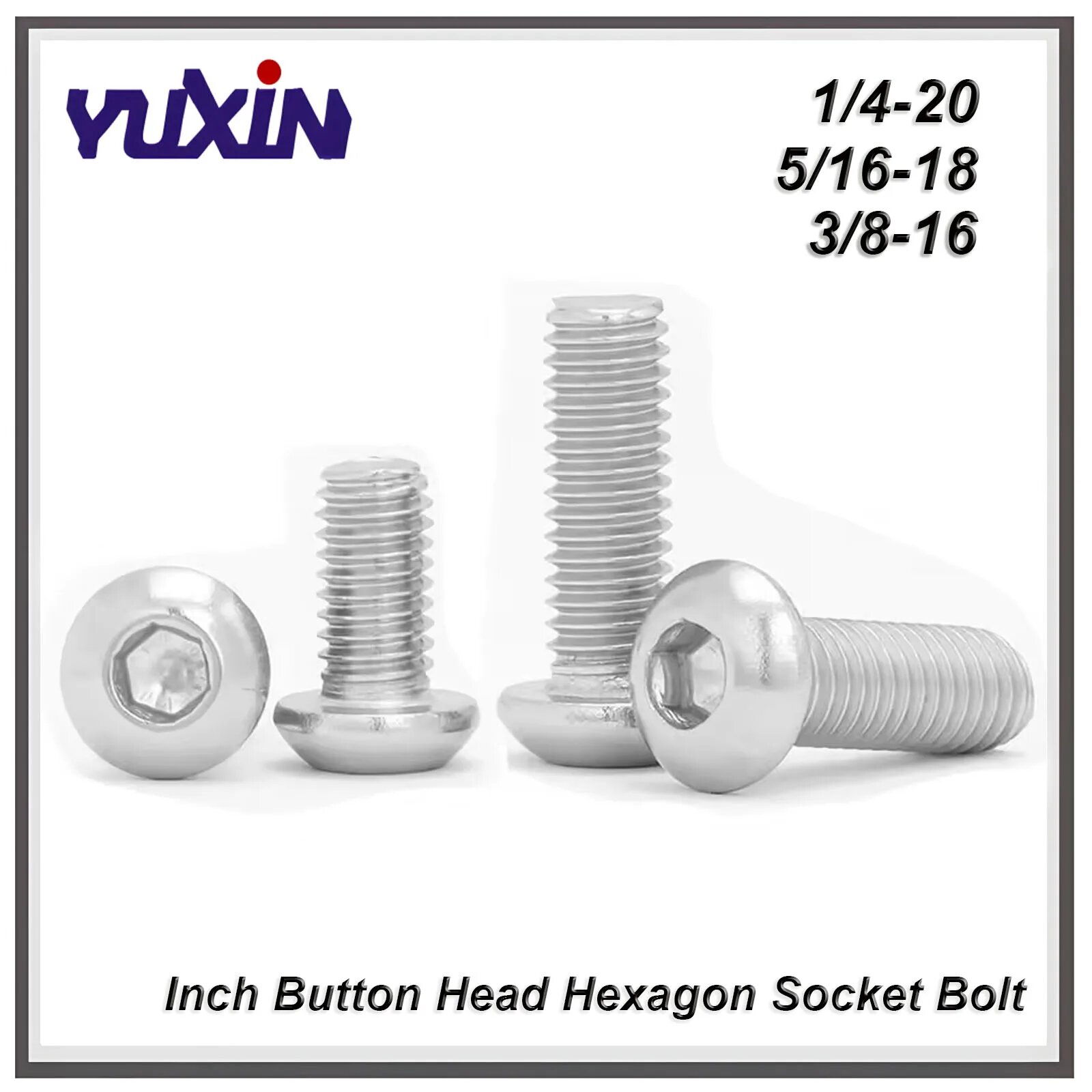 Болты из нержавеющей стали UNC 1/4-20, 5/16-18, 3/8-16 1/4-20, 1/2"