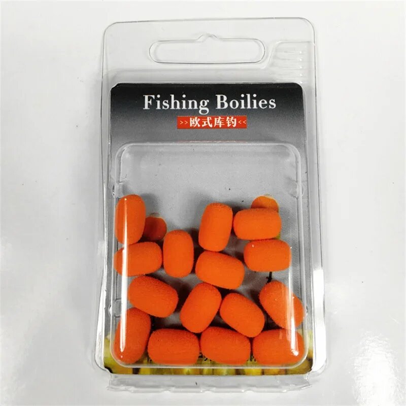 15 шт. Плавающие бойлы для ловли карпа EVA Orange