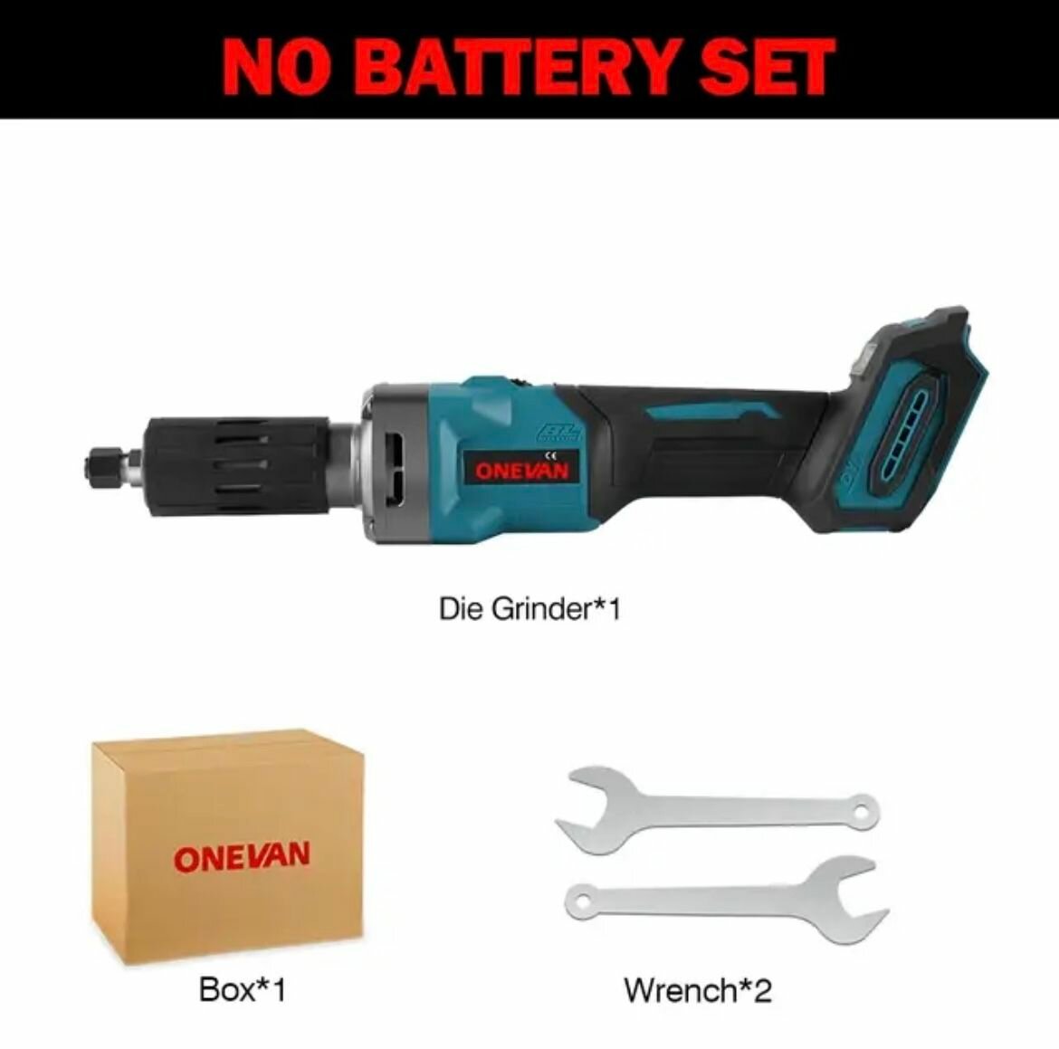 Бесщеточная Беспроводная шлифовальная машина 6 мм с переменной скоростью Без АКБ и ЗУ