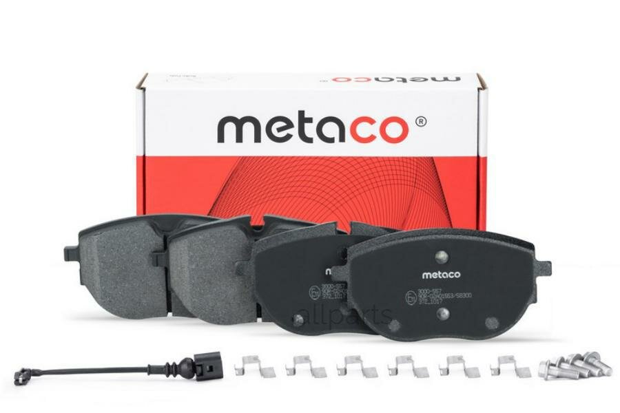 METACO 3000-557 Колодки тормозные передние к-кт
