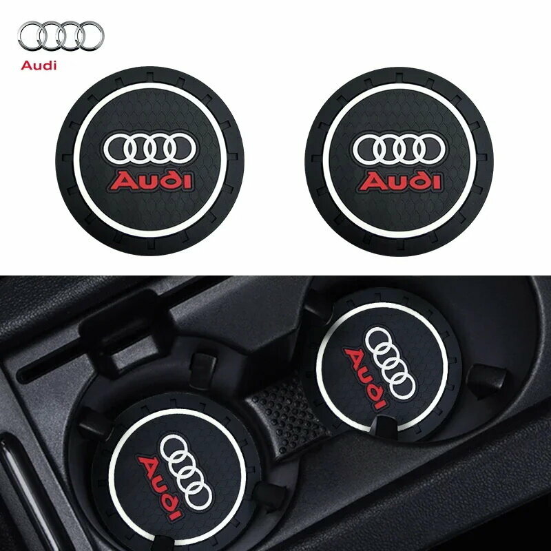 Коврик в подстаканник автомобиля AUDI, 2 шт