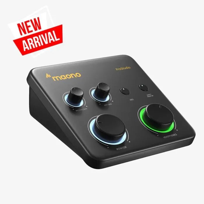 Maono PS22 LITE USB звуковая карта, Asio, совместим как с ПК, так и с мобильными устройствами