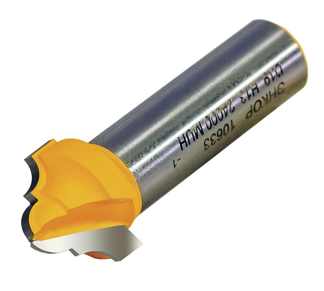 Фреза пазовая фасонная (Ø 19х13мм; R 4 мм; хвостовик 12мм) по дереву Энкор (10633)