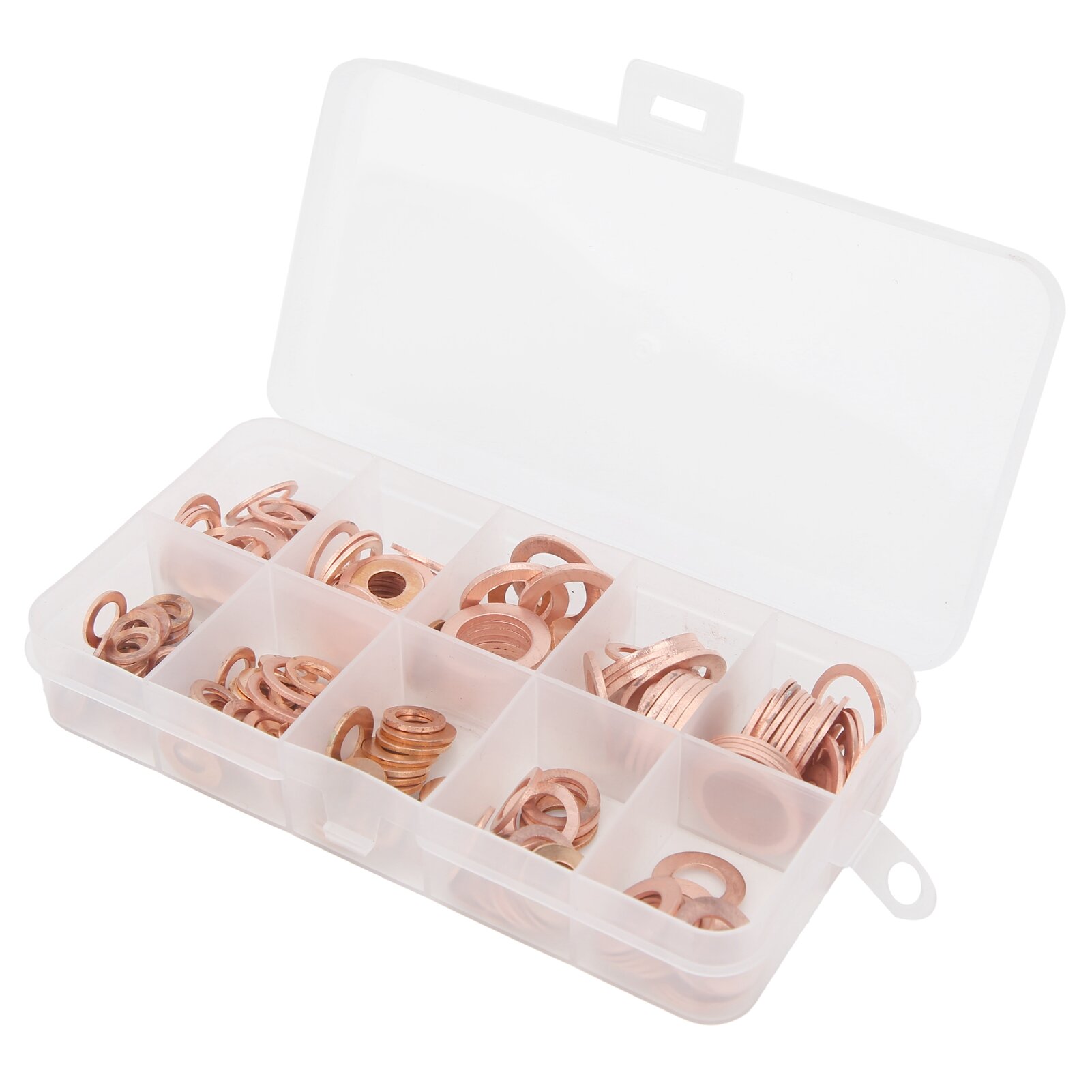 200шт красная медная прокладка уплотнительное кольцо шайба плоское уплотнительное кольцо