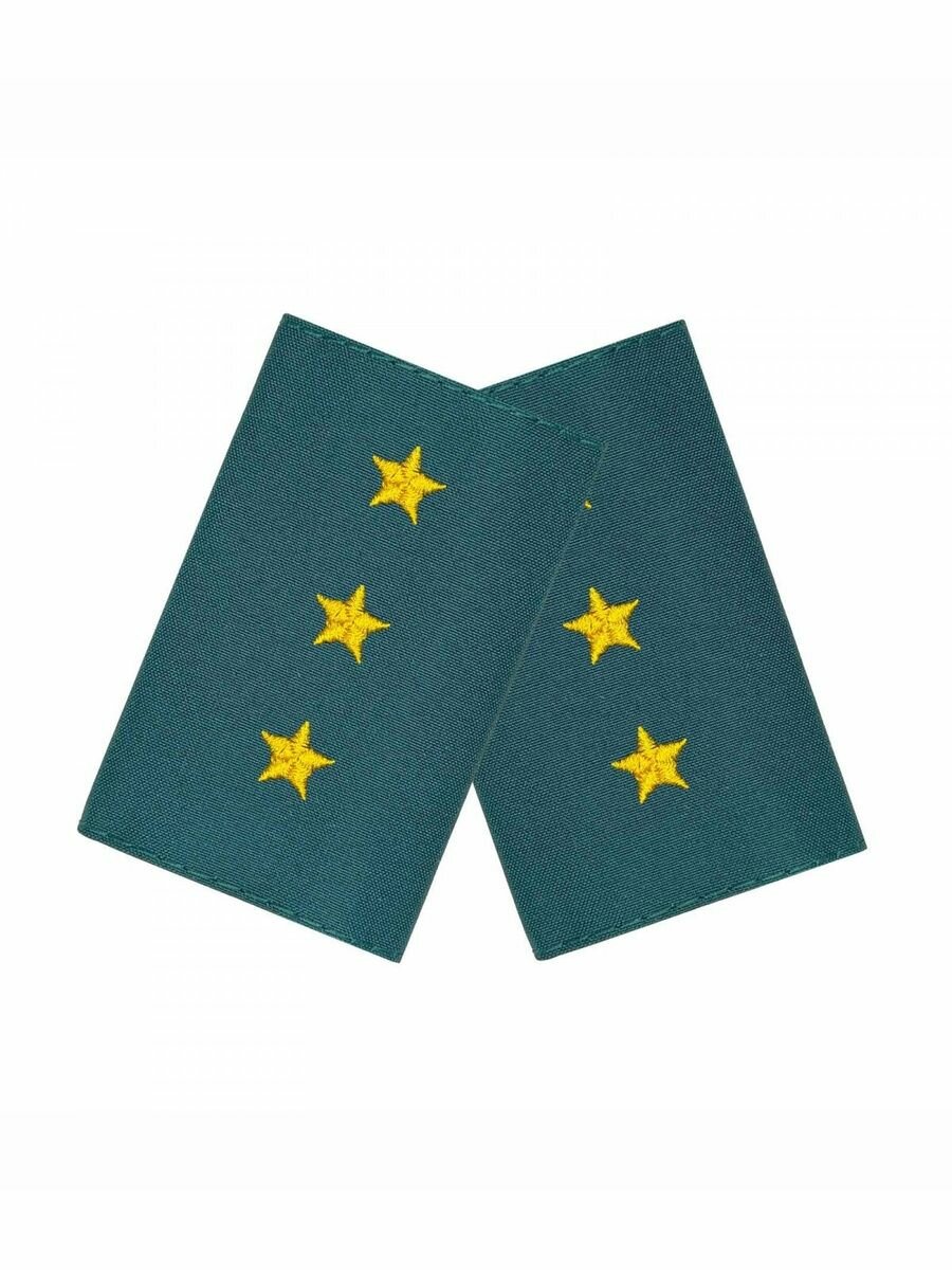 Фальш-погоны МЧС тк. поливискоза, золотая нить СТ. Прапорщик