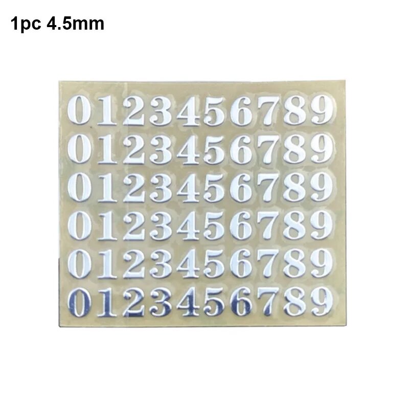 Набор декоративных наклеек из эпоксидной смолы, буквы алфавита, 5 шт. 1pc-12