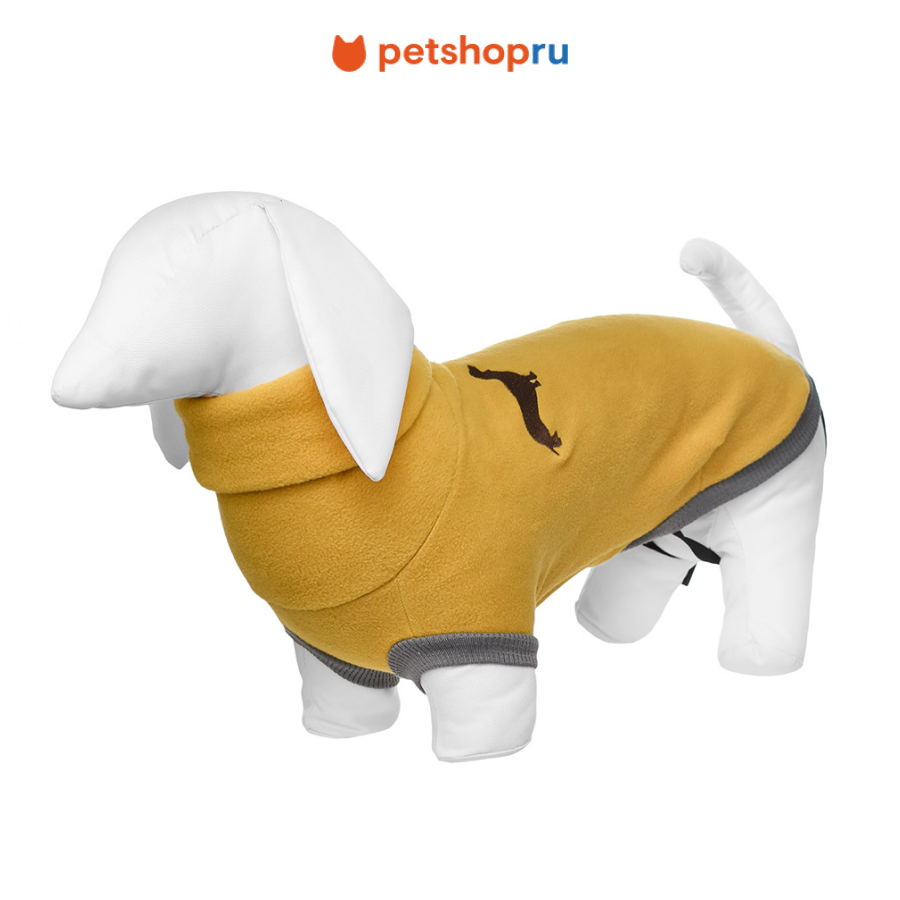 Lelap жилетка флисовая "Mustard" на Таксу, горчичная, размер М