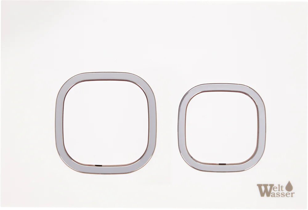 Кнопка смыва для унитаза Weltwasser WW INS Amberg RD-WT белая