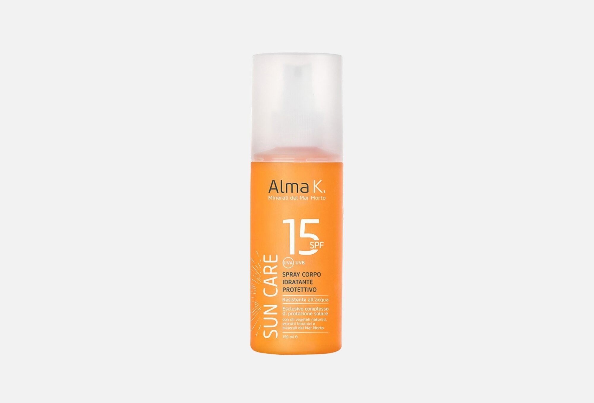 Солнцезащитный увлажняющий спрей для тела SPF15 ALMA K. Protective moisturizing body spray 150 мл