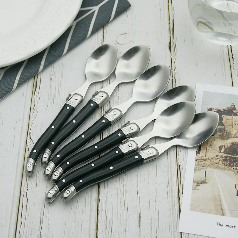 Набор чайных ложек Laguiole из нержавеющей стали 6'. 6 PCS
