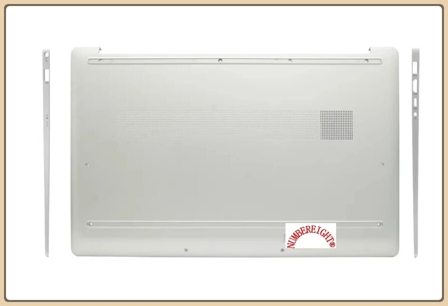 Чехол для ноутбука NUMBEREIGHT для HP 17-CN 17-CP Bottom silver
