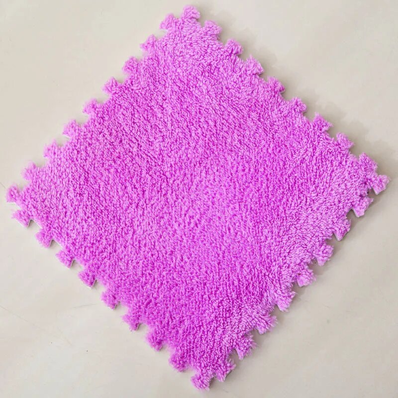 Розовый коврик-пазл 10 шт. 30x30 см, пена
