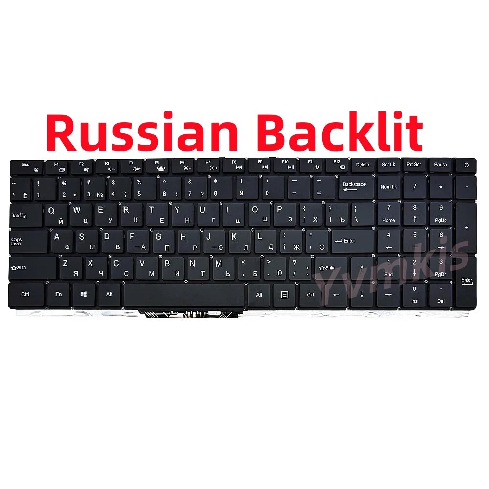 Клавиатура для ноутбука Ninkear A15 Plus/N15 Plus XIN-JIMY Ru Backlit