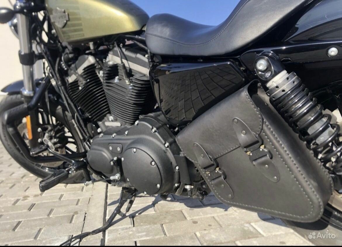 Кофр для Harley Davidson Sportster с пряжками Cobra
