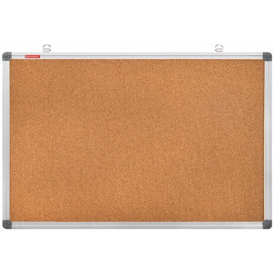 Доска пробковая Brauberg для объявлений 60х90 см, алюминиевая рамка, Extra, 238308