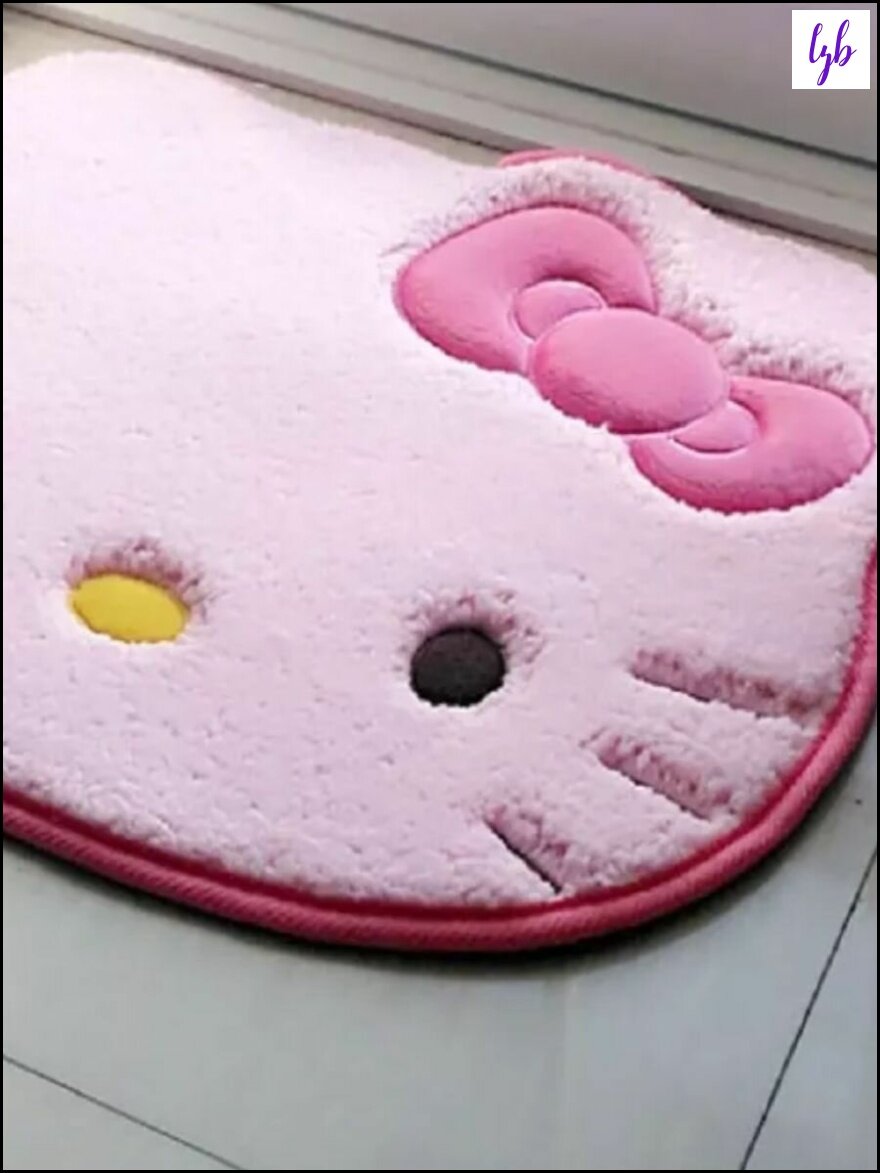 Эксклюзивный розовый ковер Hello Kitty для детской и ванной комнат