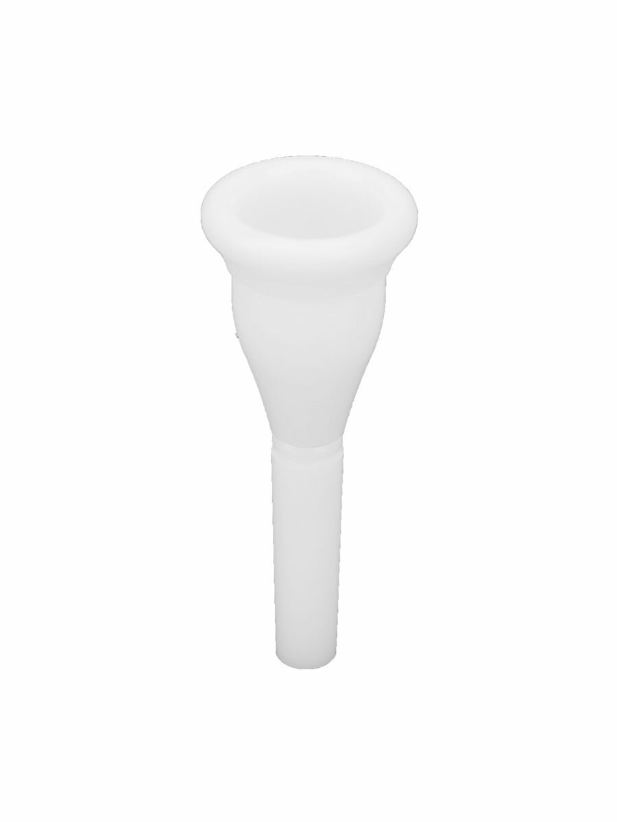 Белый мундштук для валторны MT23 Mibet ABS. Нетоксичный, безвредный материал для музыкальных инструментов, легко чистится и обслуживается.