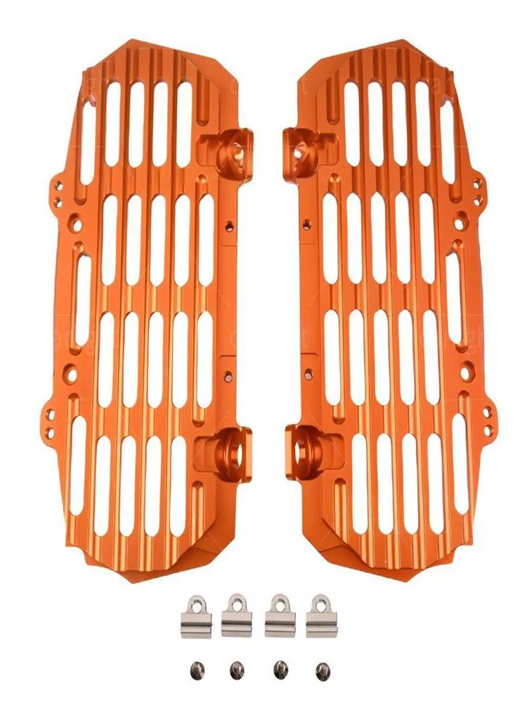 Защитная крышка радиатора мотоцикла, подходит для KTM EXC125 EXC250 EXC300 EXC450, оранжевый