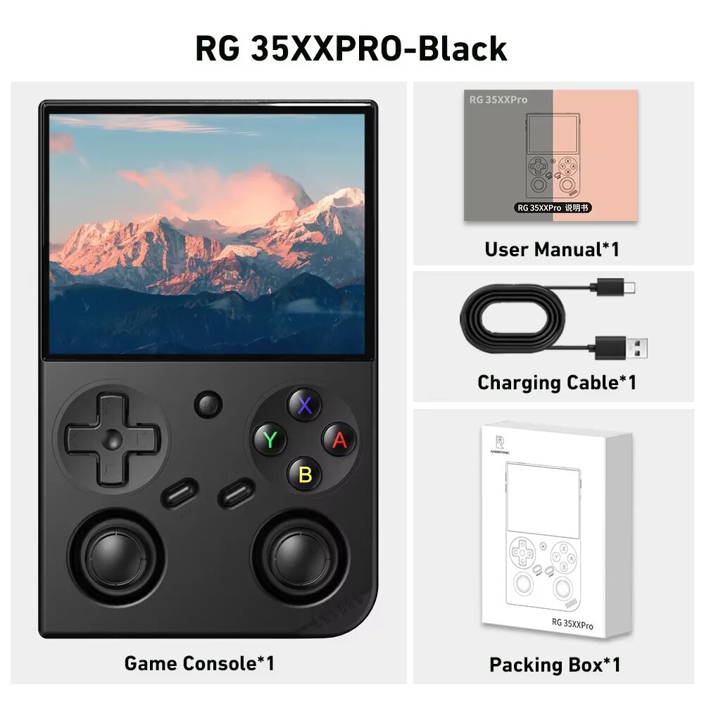 Anbernic RG 35XX Pro Black, 64G 5490games