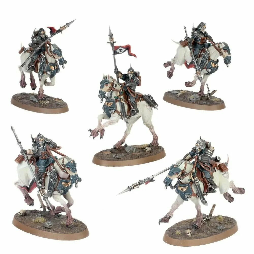 Смола Миниатюра Astra Militarum Krieg 5x Death Riders Warhammer 40K / миниатюр для настольной игры Упражнения для раскрашивания