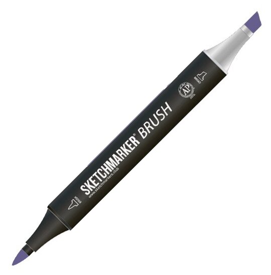 Маркер Sketchmarker Brush двухсторонний на спирт. основе цв. B122 Синий горизонт