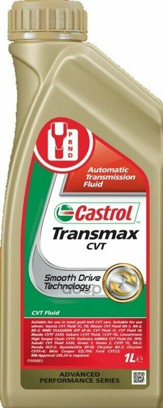 Масло трансмиссионное Castrol Transmax CVT, 1л На складе Castrol арт. 4008177100871