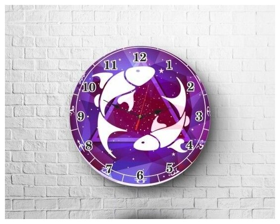 Часы со знаком зодиака Рыбы №10