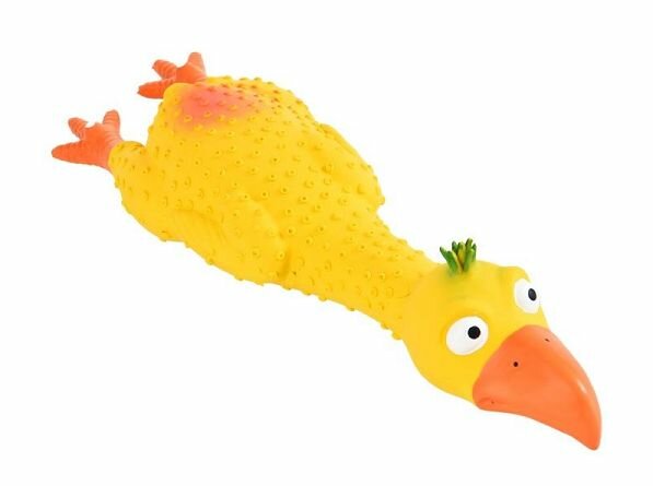 HOMEPET Игрушка для собак Курица с пищалкой латекс 34 см