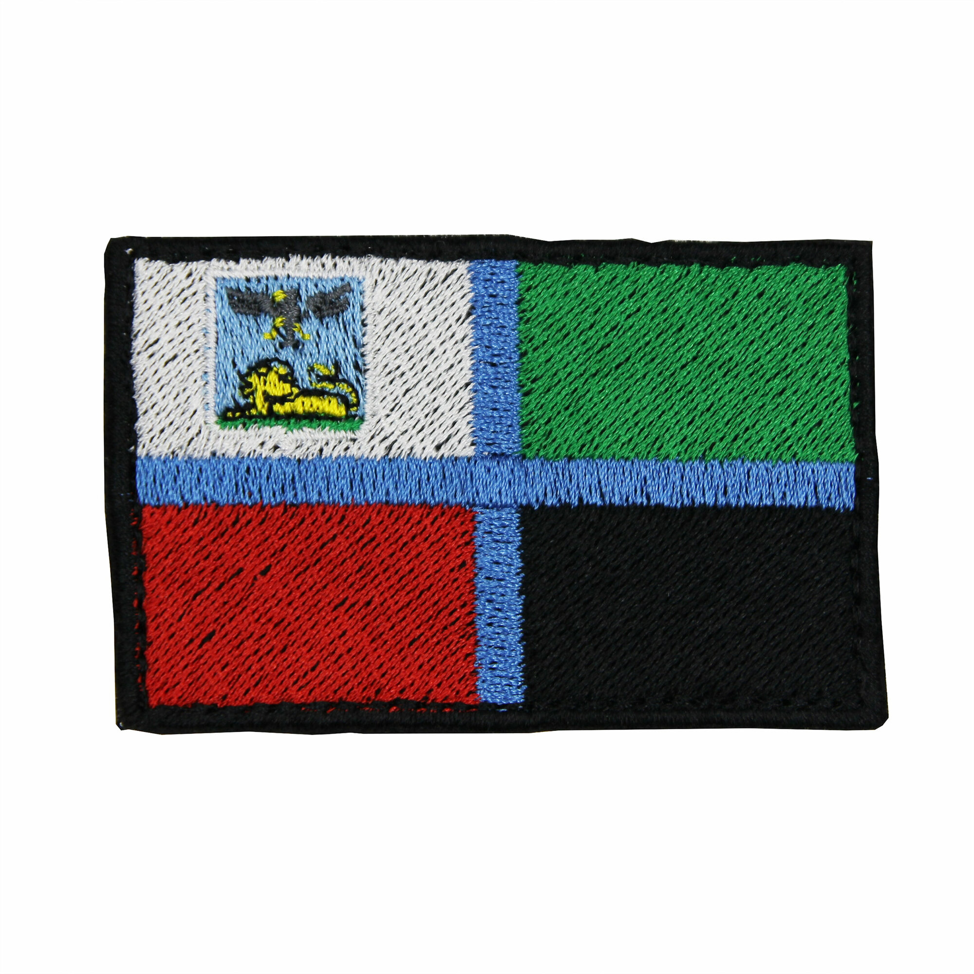Нашивка, патч, шеврон на липучке "Флаг Белгородской области" 70x45mm PTC423