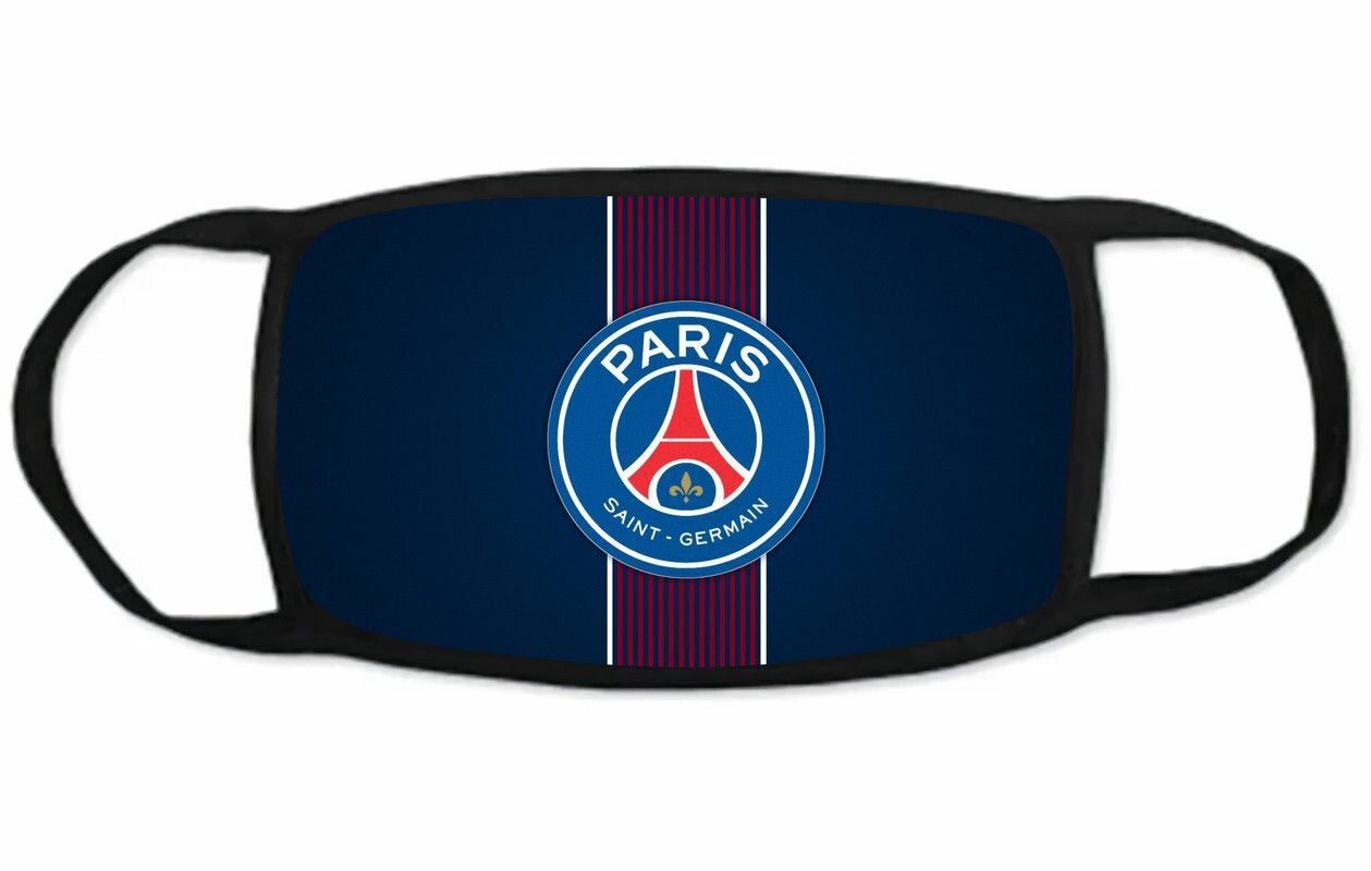 Стильная многоразовая маска GOODbrelok размер 18*10 ФК ПСЖ, Paris Saint-Germain - 0005
