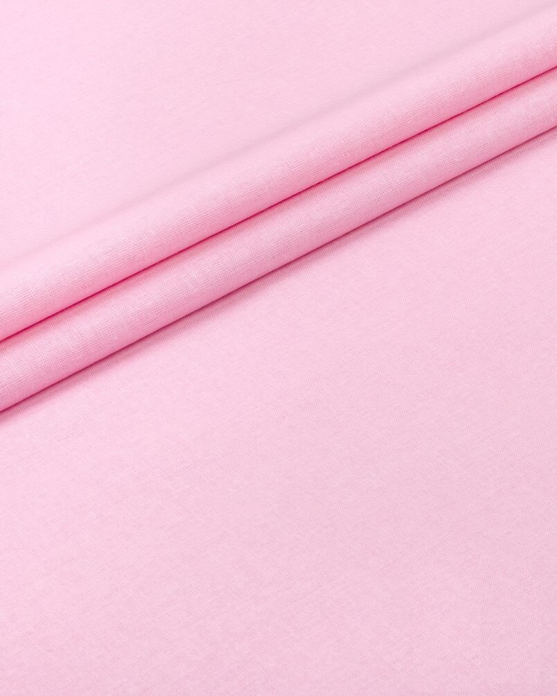 Ткань бязь гладкокрашенная 140 гр ГОСТ. Цвет розовый. Готовый отрез 3*1,5 м