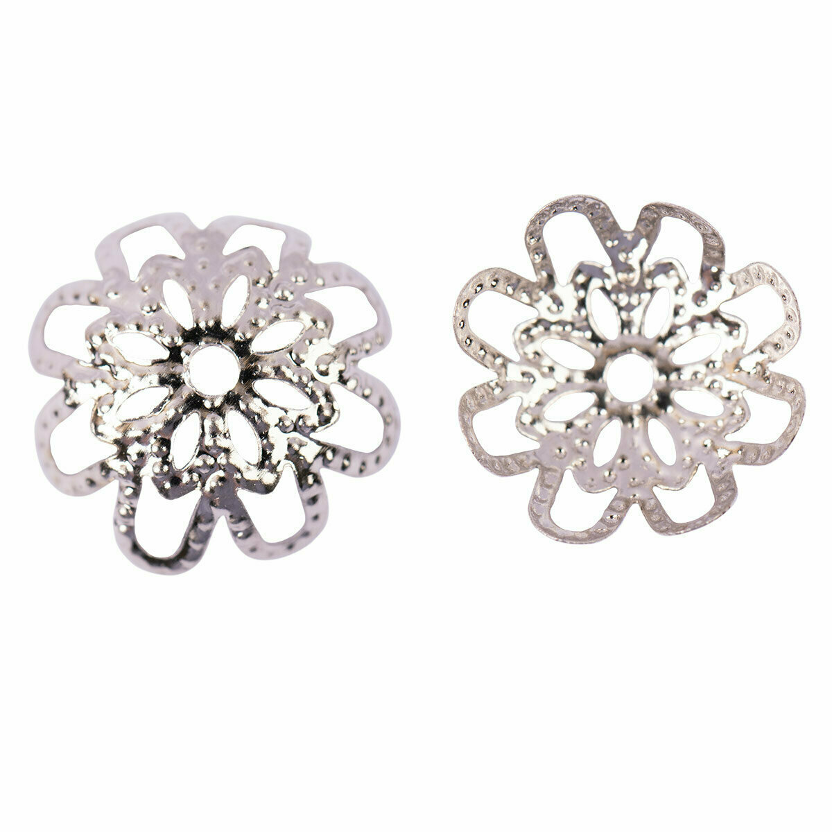 Zlatka Розетка для бус DC-008/5 15 мм 5 шт №02 под никель