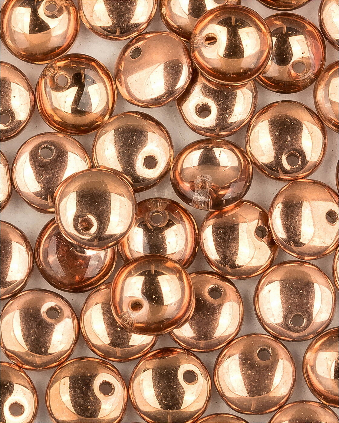Стеклянные чешские бусины, Lentils, 6 мм, цвет Crystal Capri Gold, 250 шт.