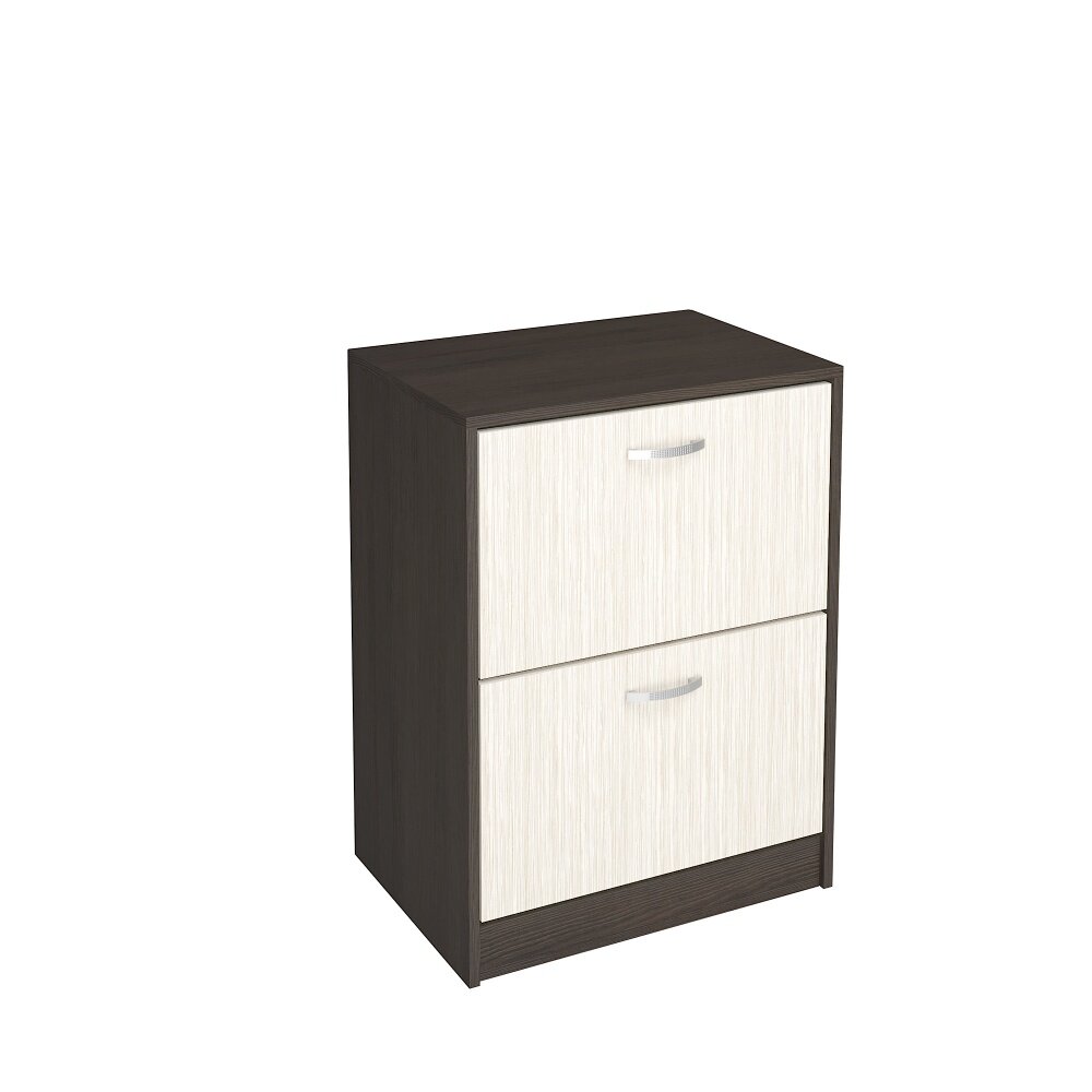 Прихожая Вега тумба для обуви ОБ-1 60,0х80,0х27,0 см, венге/дуб белфорд