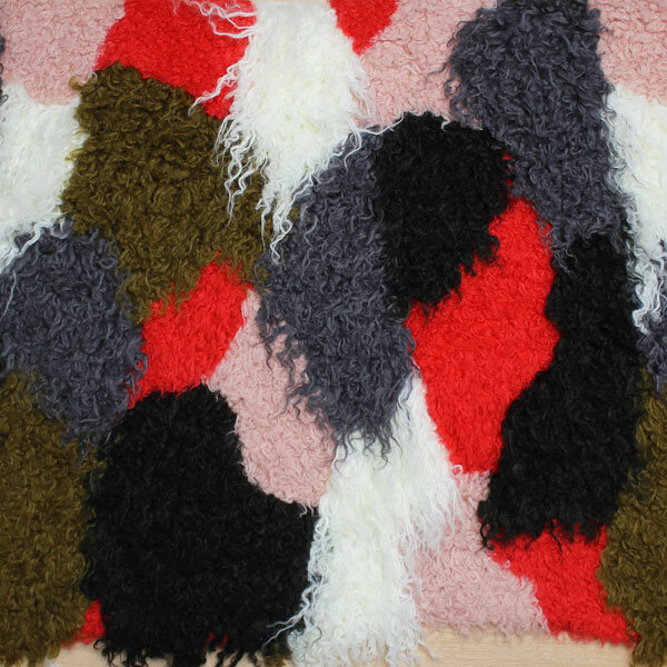 Мех искусственный многоцветный