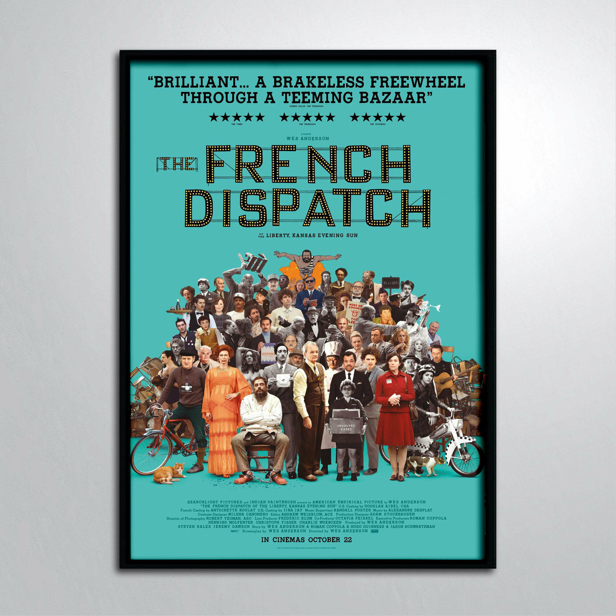 Постер в раме/Уэс Андерсон Французский вестник The French Dispatch