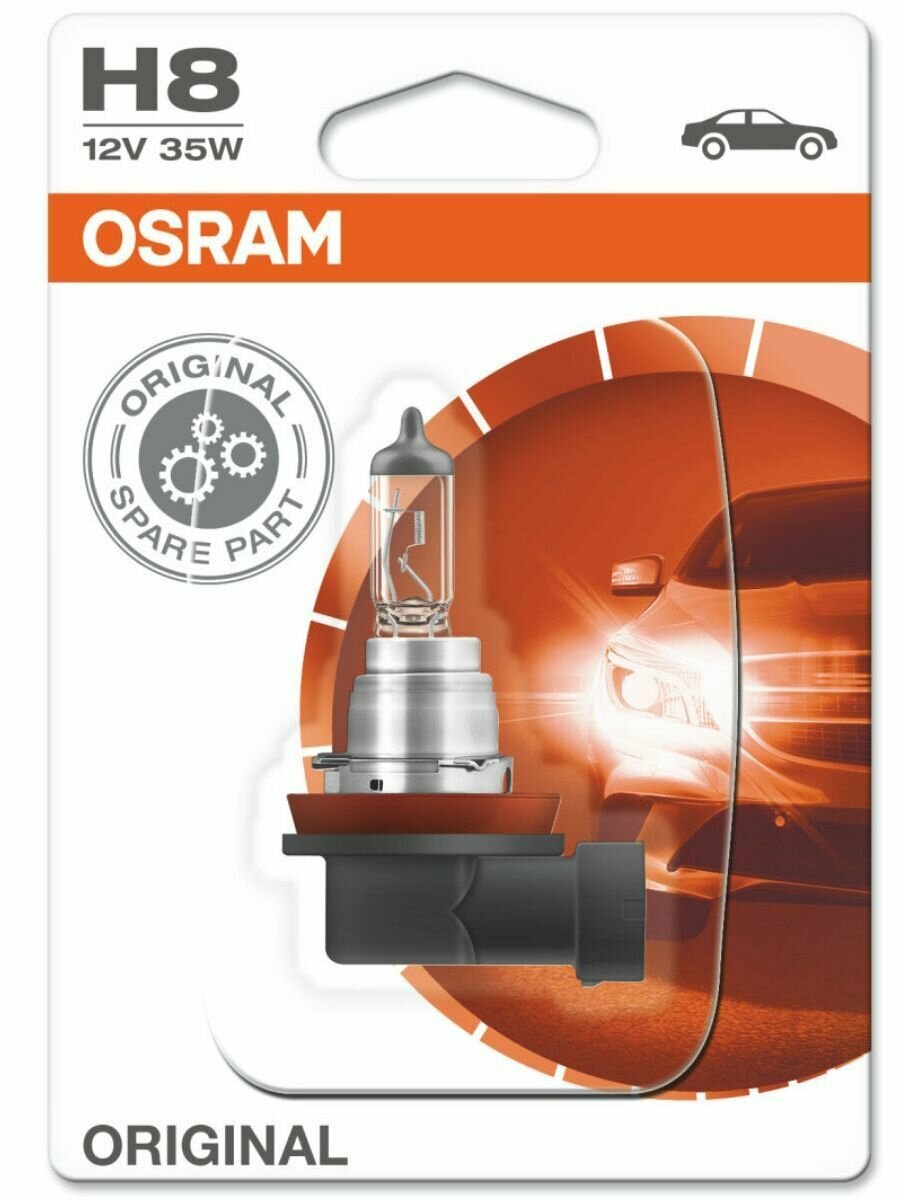 Osram Автолампа H8 (35W 12V) Original Line (Blister) 1шт+ QR код подлинности, 64212-01B