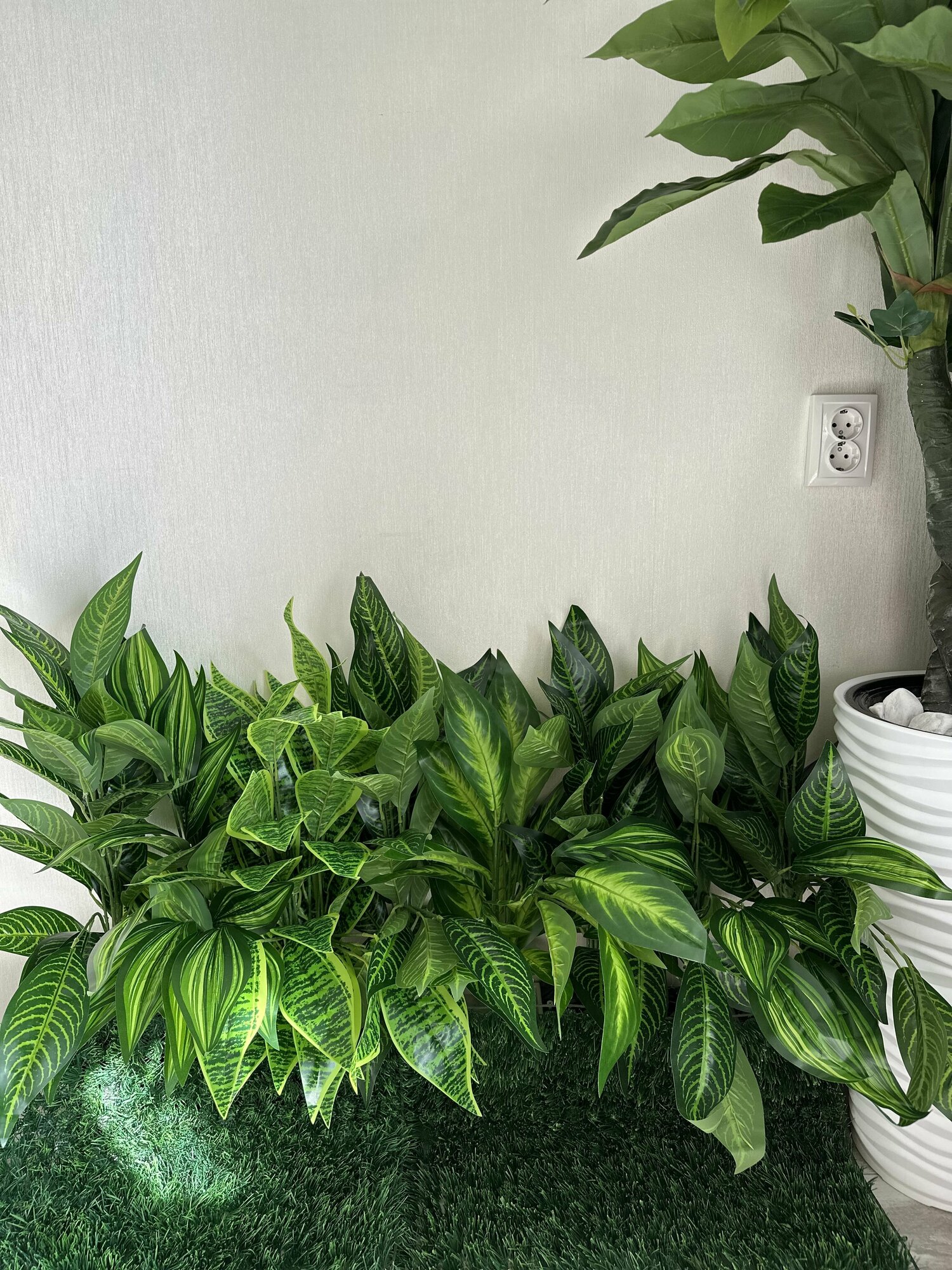 Зеленая изгородь 10 шт большие искусственные веточки для декора и изготовления дерева