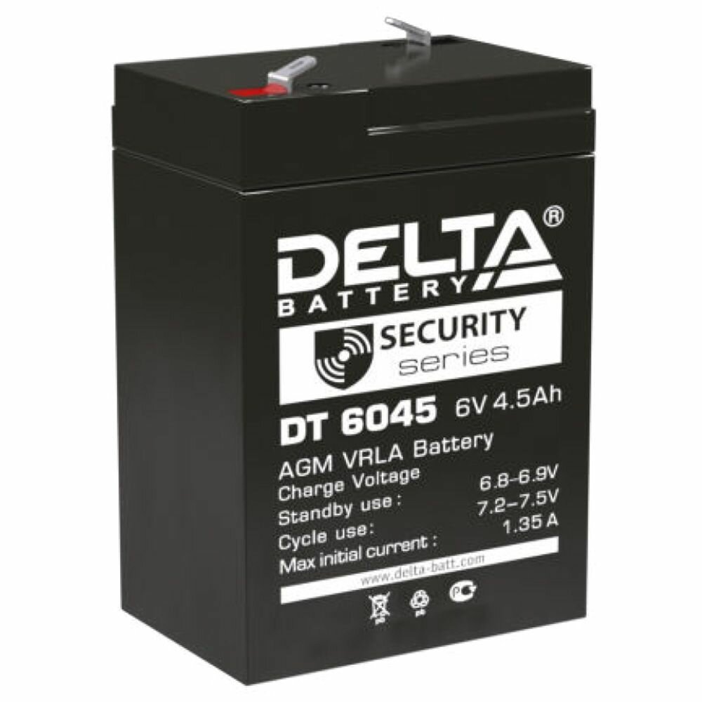 Аккумуляторная батарея DELTA DT 6045 6V / 4.5Ah