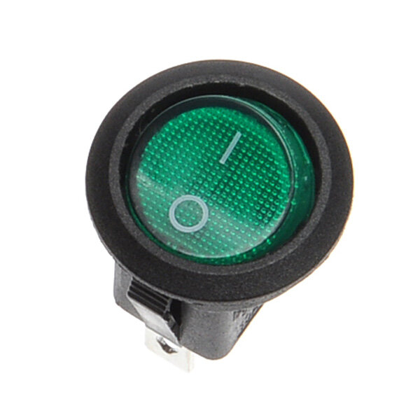 Выключатель клавишный on-off Micro 250В 3А 1з красный с подсветкой 36-2530 Rexant (9 шт. в комплекте)