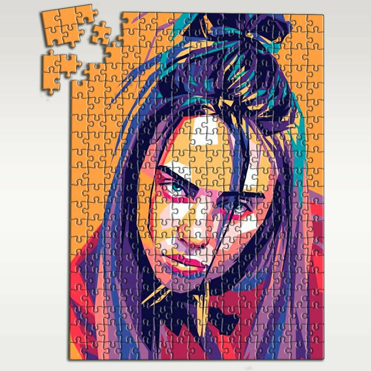 Пазл картонный А3: модель Музыка Биллий Айлиш - 8357 П