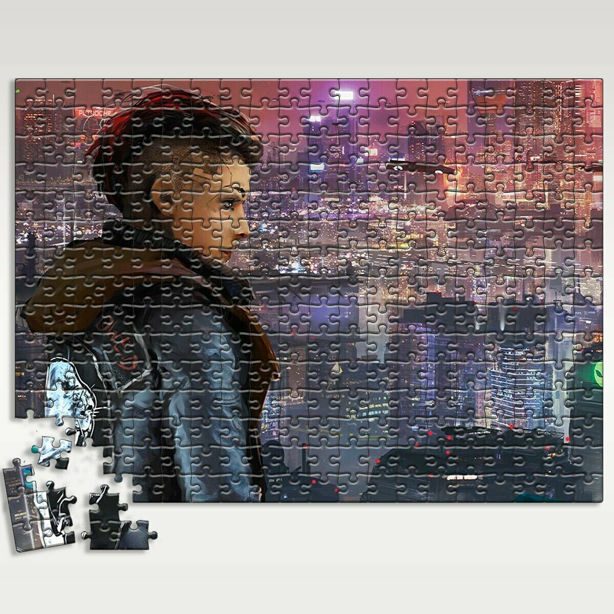 Пазл картонный А3: модель настольная игра Cyberpunk Red - 6888