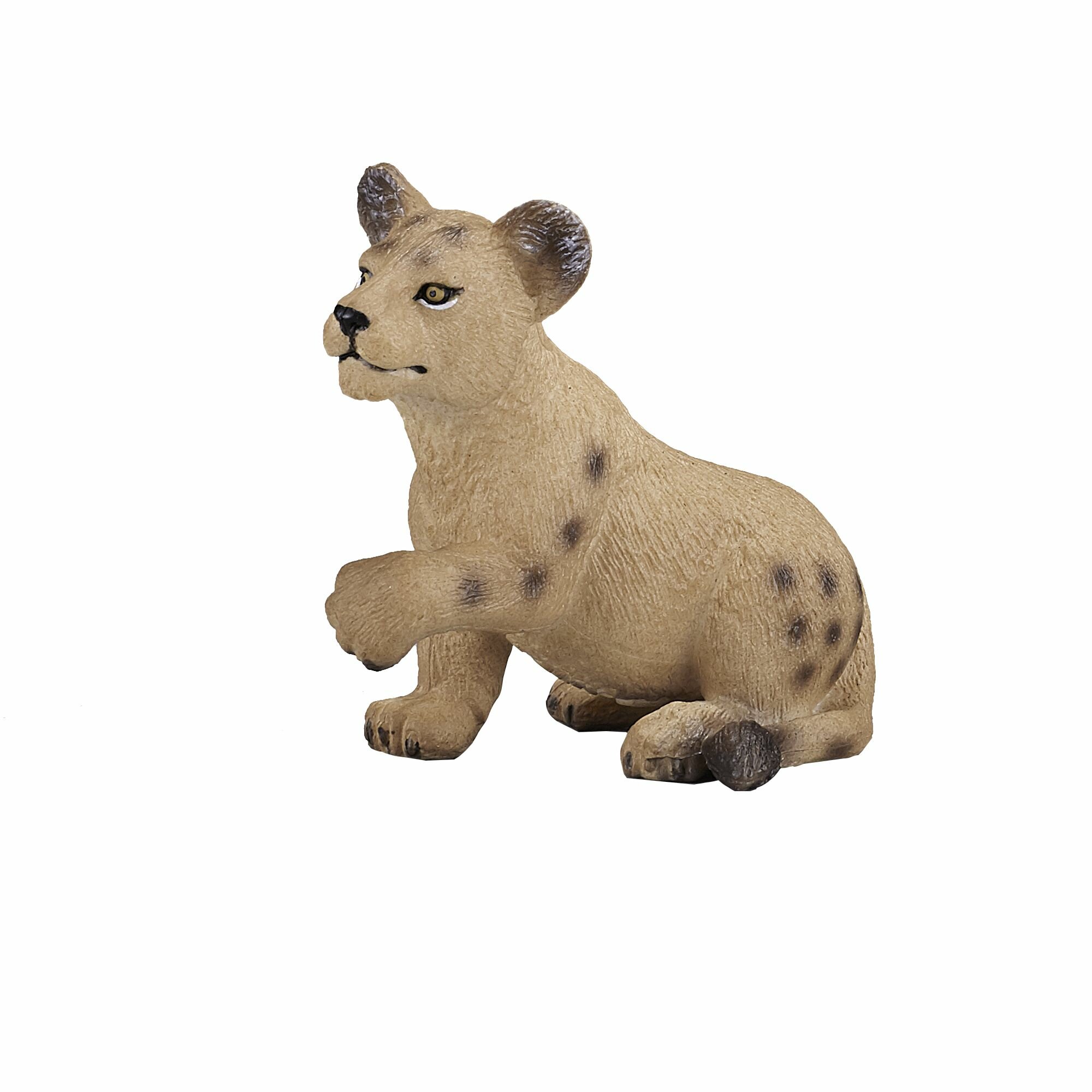 Фигурка-игрушка KONIK WILDLIFE Львенок, играющий AMW2025, коллекционная фигурка