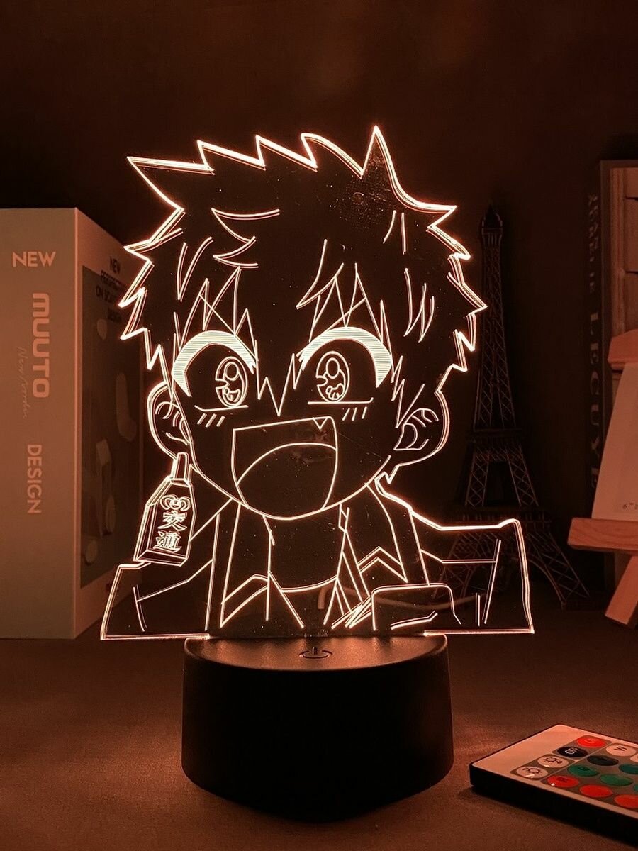 Ночник Аниме Туалетный мальчик Ханако-кун - Anime Toilet-Bound Hanako-Kun. Подарок фанату аниме и манги — декор в комнату с любимыми персонажами, в стиле отаку и японской анимации.