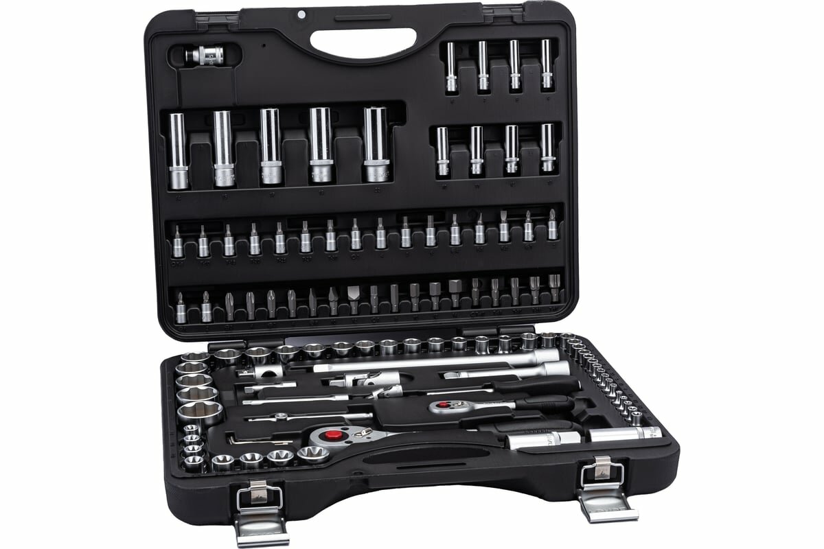 FORCE 41082R 1/2 , 1/4Набор головок и приспособлений 108 пр.