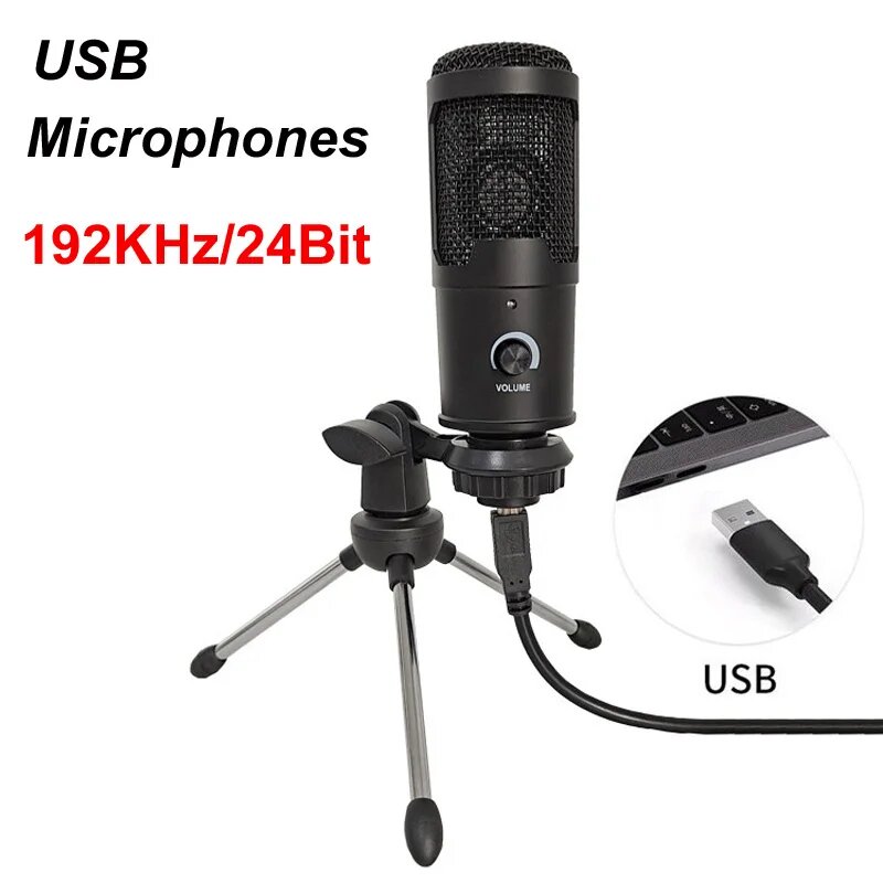 USB конденсаторный микрофон 1,5 м