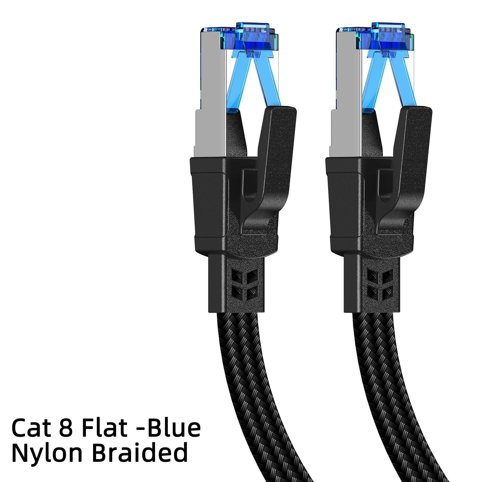Ethernet кабель D-Sunty Cat 8 Nylon Braided-Blue, 15m