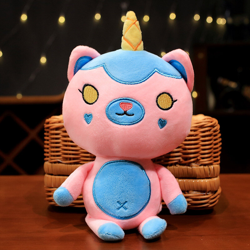 Кукла "Fanny teddy bear", плюшевая, 20см, розовый единорог