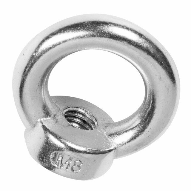 Гайка DIN582 шестигранная M8 резьба метрическая нержавеющая сталь крепежная деталь 1 шт