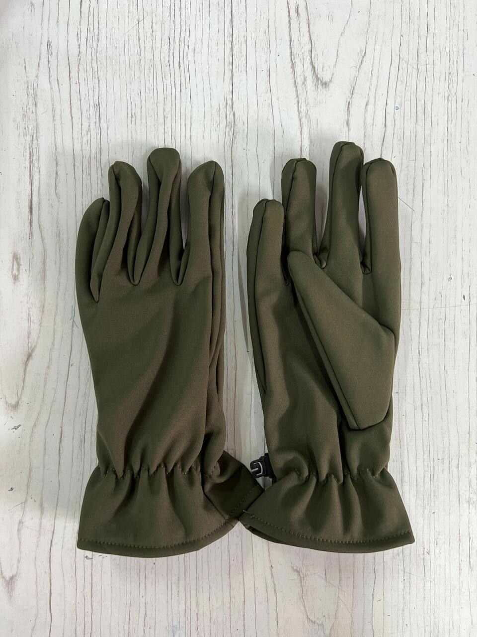 Тактические перчатки SOFTSHELL / олива